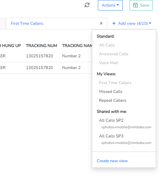 Nimbata Call Activity • All Your Phone Lead Data In One Place